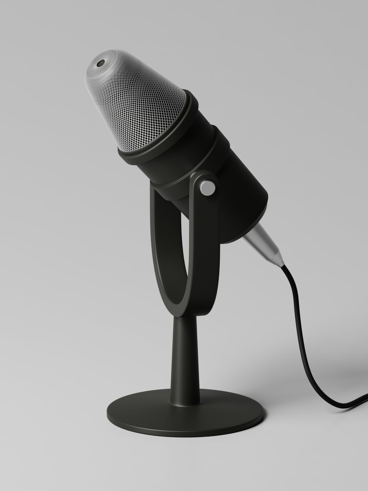 Desktop / Tabletop Microphone Blender 3D Model - .Blend Archive